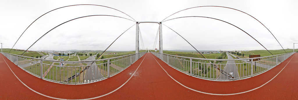 Guyed Bridge In Darkhan Sphere 360 Panorama | 360Cities