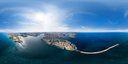 CN Tower, Toronto, unobstructed view from the Sky Pod 360 Panorama ...