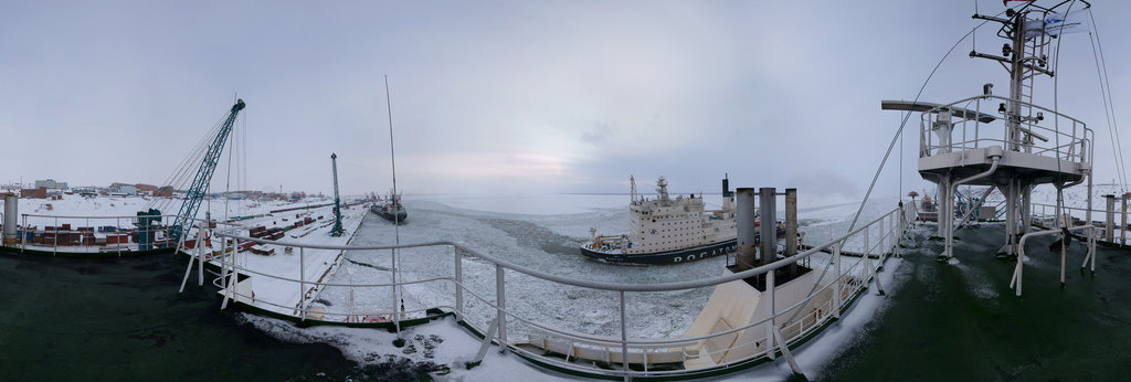 Icebreaker Vaygach in Dudinka 360 Panorama | 360Cities