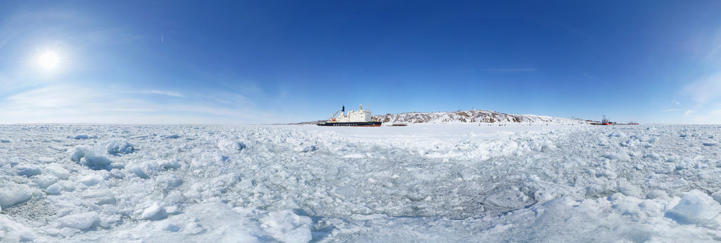 Icebreaker Vaygach view from Enisei 360 Panorama | 360Cities