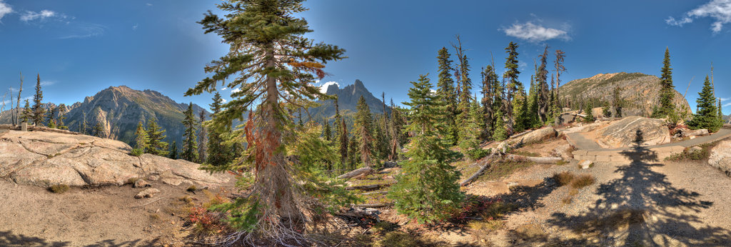 Liberty Bell Group, Washington Pass Overlook, WA State 360 Panorama ...