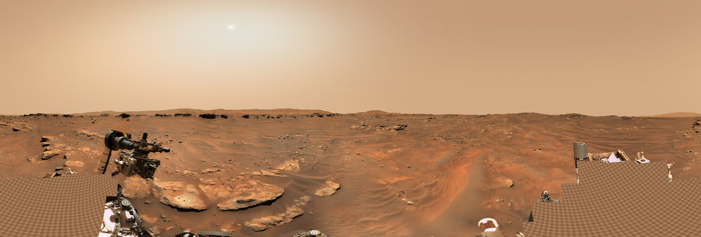 Mars Panorama - Perseverance rover: Martian solar day 0320 360 Panorama ...