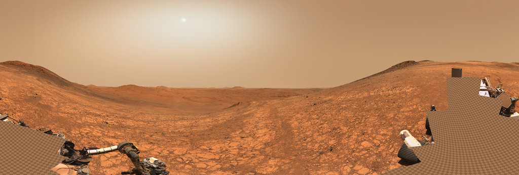 Mars Panorama - Perseverance rover: Martian solar day 1438 360 Panorama ...
