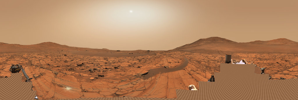 Mars Panorama - Perseverance rover: Martian solar day 1516 360 Panorama ...