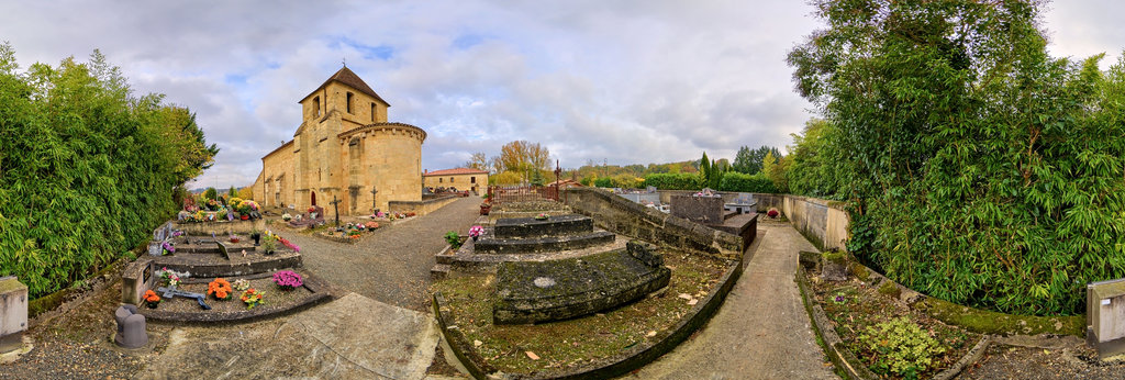 Sainte-Colombe, Gironde, Église romane, Sainte-Colombe 4966 360 ...