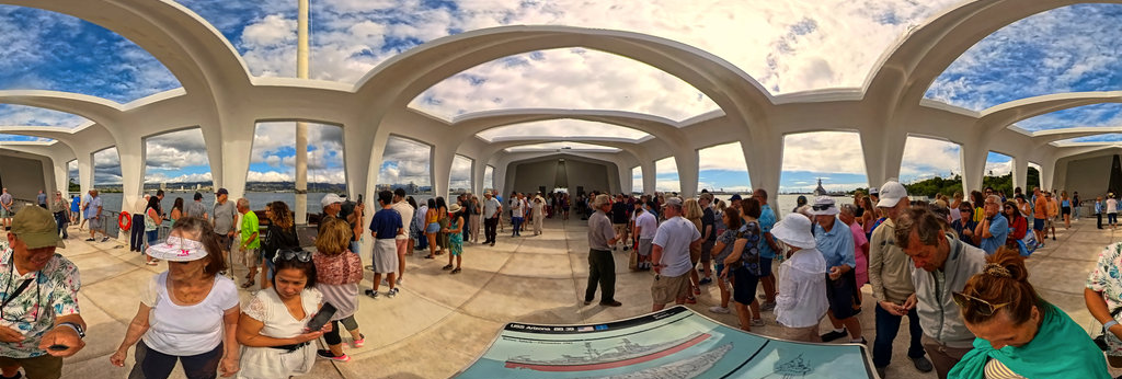Inside the Arizona Memorial - Guide Panel (1 of 4) 360 Panorama | 360Cities