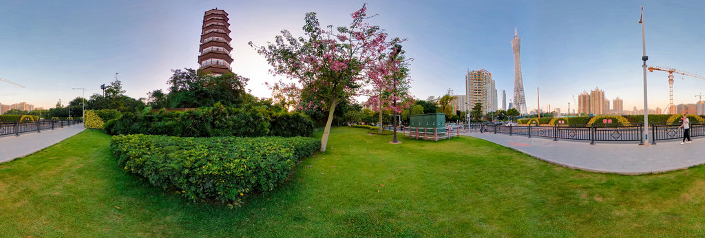Chigang Tower and Guangzhou Tower 1 360 Panorama | 360Cities