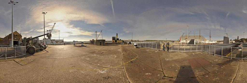 Submarine Hm Ocelot Chatham Historic Dockyard Chatham 360 Panorama ...