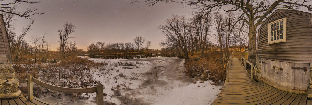 North Bridge from the Old Manse Boathouse Dec 16 360 Panorama | 360Cities