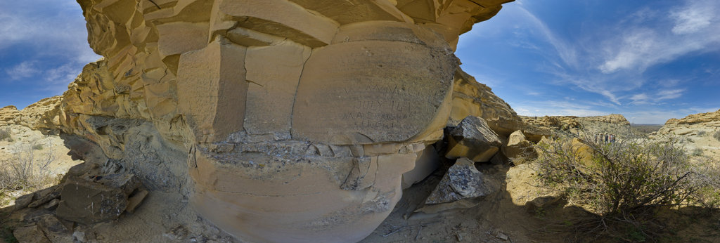 Carved Pioneer Names - Jim Bridger Trail 360 Panorama | 360Cities