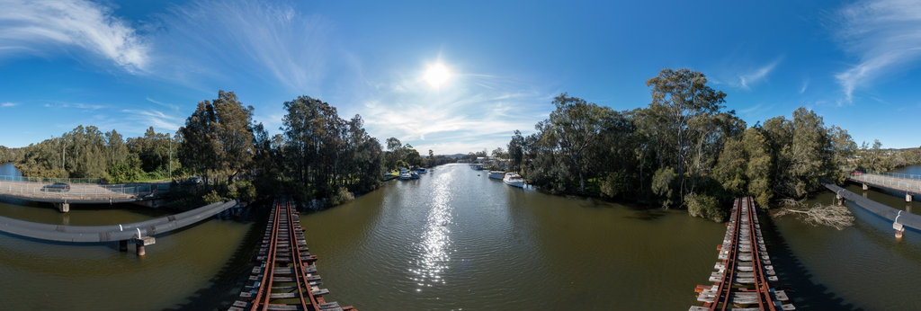 Stony Creek railway bridge 9 metres above rails 360 Panorama | 360Cities