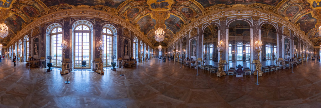 Hall of Mirrors, Palace of Versailles 360 Panorama | 360Cities