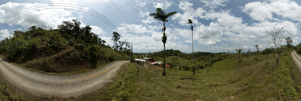 Rural Costa Rica 360° Panoramic View – Dirt Road, Countryside Hills ...