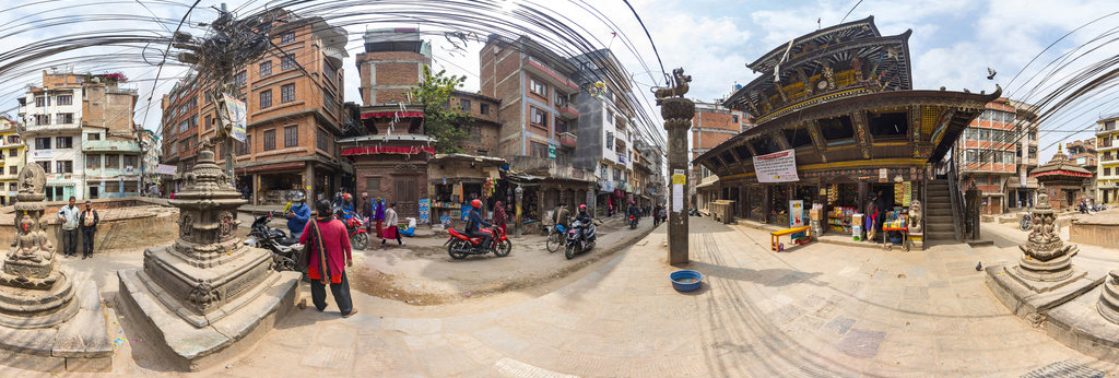 Nepal. Bhimshensthan Temple. Kathmandu. 360 Panorama | 360Cities