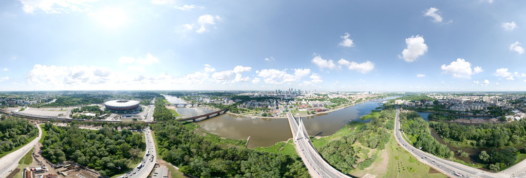Warsaw aerial view 360 Panorama | 360Cities