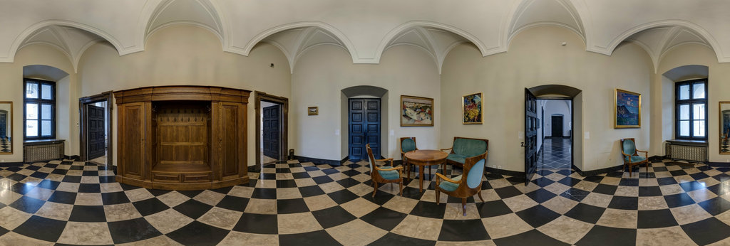 Presidential Palace - The Small Entrance Hall (13375) 360 Panorama ...