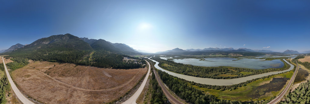 Spillimacheen Rest Area (aerial) 360 Panorama | 360Cities