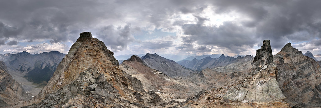 Mt. Nimbus via ferrata, Purcell Mountains, BC, Canada [2] 360 Panorama ...