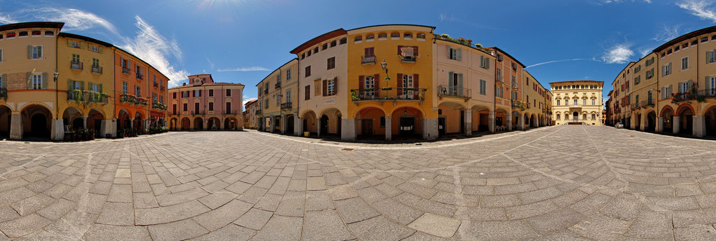 Cisterna square in Biella Piazzo, HDR panorama 360 Panorama | 360Cities
