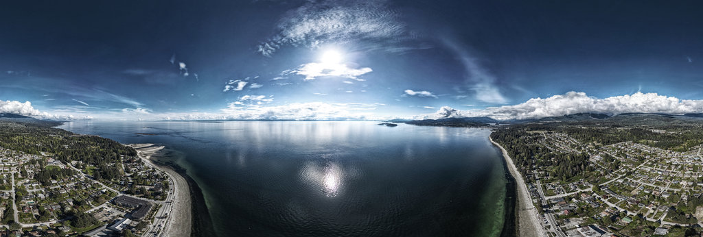 Over the Pier at Davis Bay, British Columbia (Bleach Bypass) 360 ...