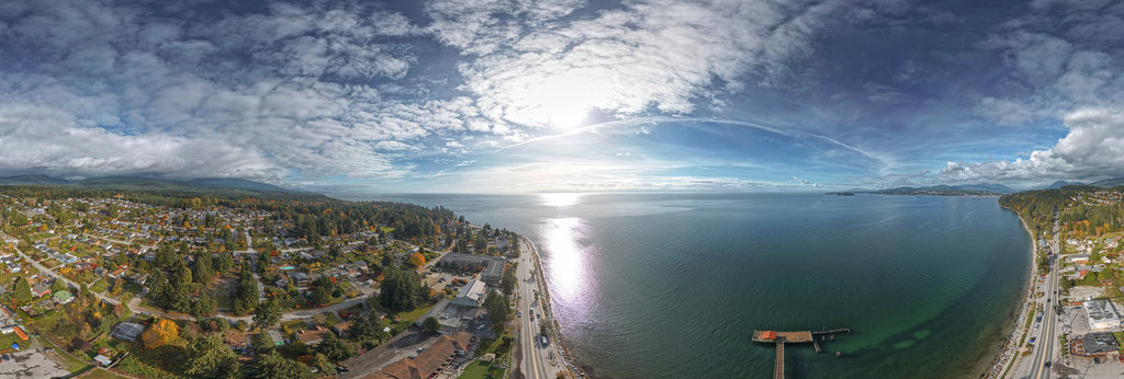 Autumn Over Davis Bay Pier (Braemar LUT) 360 Panorama | 360Cities