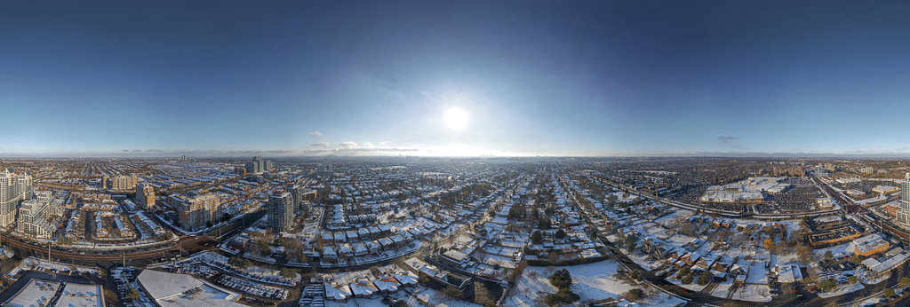 Richmond Hill Cityscape in Winter (Arran LUT) 360 Panorama | 360Cities