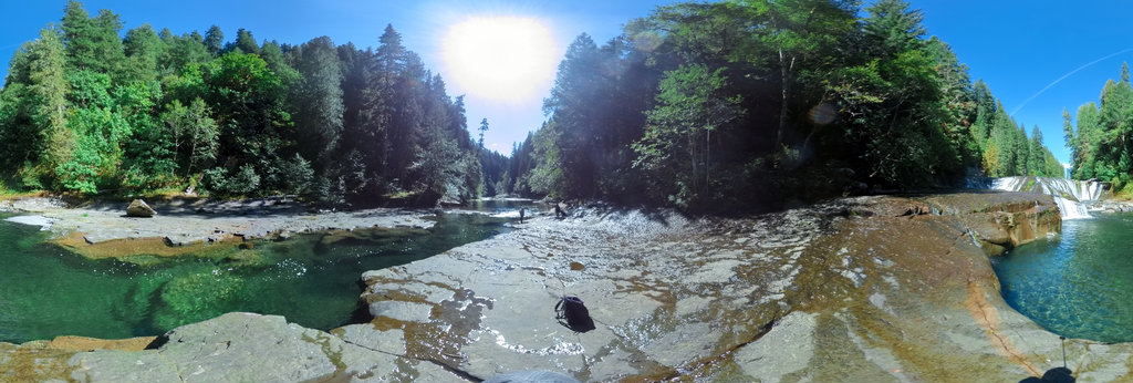 Middle Lewis River Falls, Gifford Pinchot National Forest, Washington ...