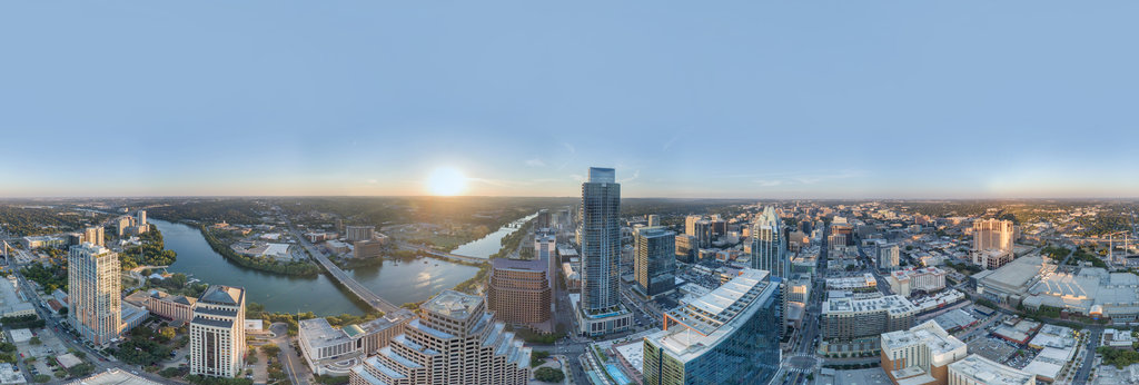 Downtown Austin Sunset 360 Panorama | 360Cities