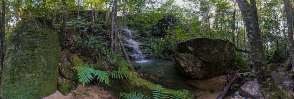 Pyramid falls after some rain, Hazelbrook, New South Wales, Australia ...